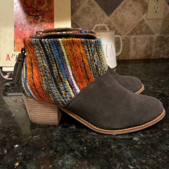 Toms | Shoes | Toms Heeled Ankle Boot | Poshmark